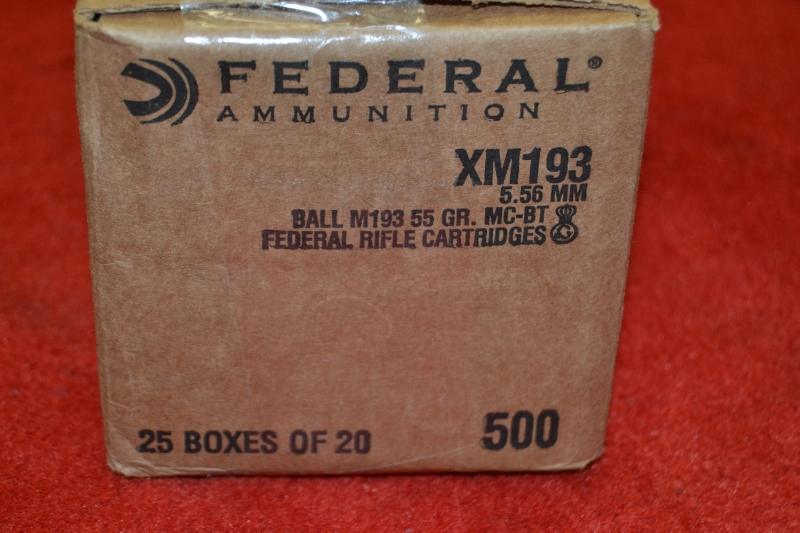 500rnds Federal Xm193 5.56mm 55gr Fmj Free Ship For Sale at GunAuction ...