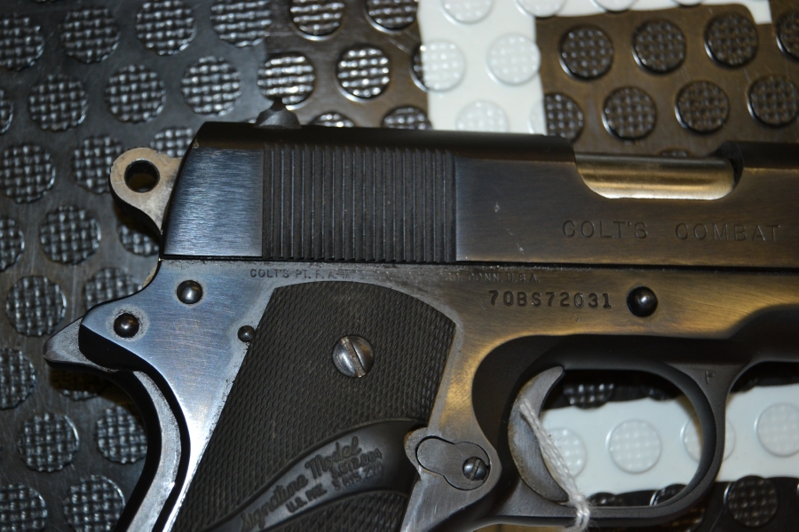 Colt 1911 Combat Commander .45acp Pachmayr Grips For Sale at GunAuction ...