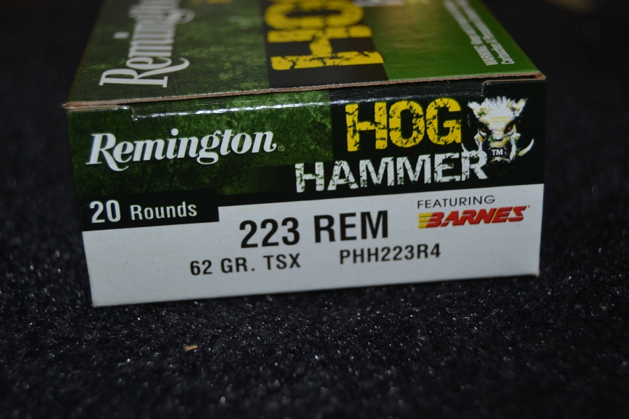 200 Rnds Remington 223 Rem Hog Hammer 62 Gr Tsx For Sale at GunAuction ...