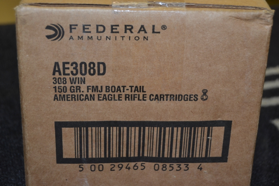 500 Rds Federal .308win 150gr Fmj Bt Ae308d For Sale at GunAuction.com ...