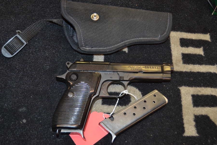 Helwan Brigadier M1951 9mm Sao 2-8rd Mags, Holster For Sale at ...