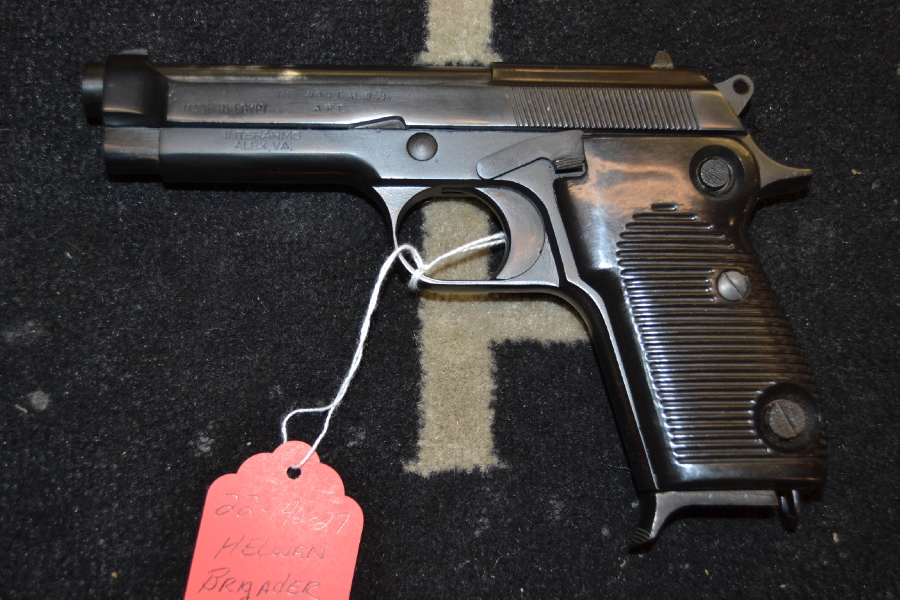 Helwan Brigadier M1951 9mm Sao 2-8rd Mags, Holster For Sale at ...