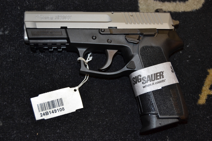 Sig Sauer Sp2022 9mm 2-Tone 15rd Mag Laser & Holster Nib For Sale at ...