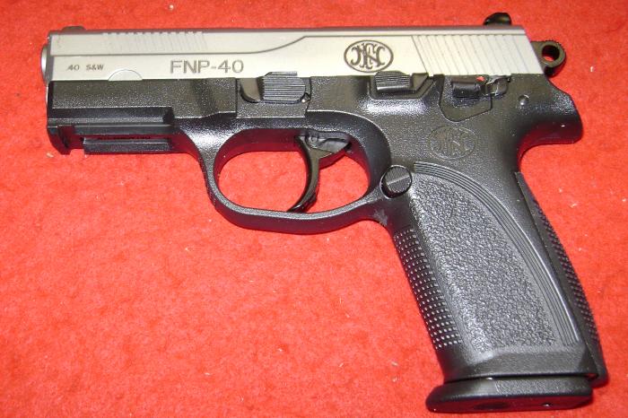 FN FNP-40 .40cal Stainless/Black Grips New in Box!