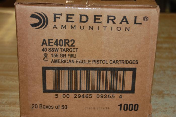 Federal 40 S&W 155 Gr Fmj 1000 Rnds Free For Sale at GunAuction.com ...