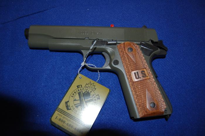 Springfield .45 Acp 1911 Gi Milspec Od Green For Sale at GunAuction.com ...