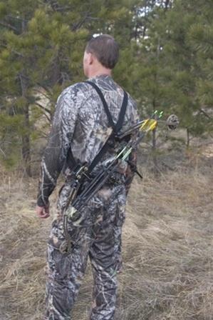 Crossfire Compound Bow / Archery Sling Black Nylon - Picture 4