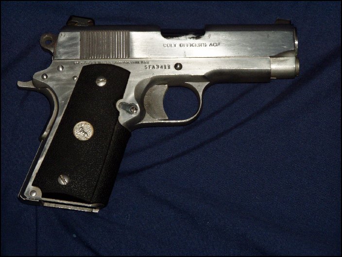 Colt 45 ACP Stainless Steel Officers MK IV Series 80