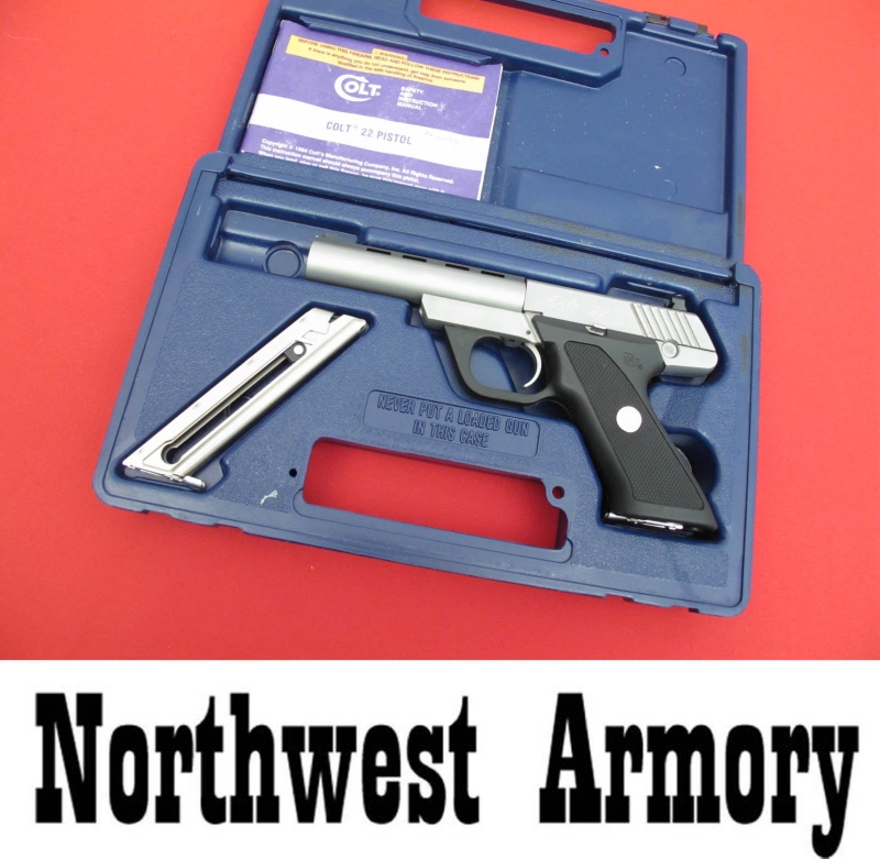 Colt Cadet Auto 22lr Stainless Like New In Box, No Reserve For Sale at ...