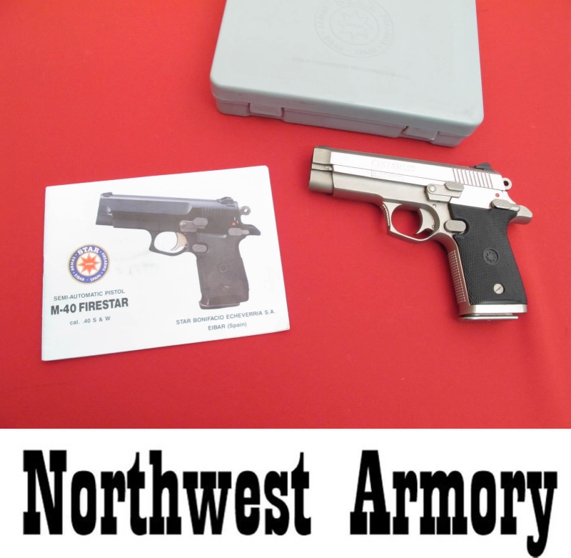 Star Model Firestar 40sw Nickel, Like New In Box, No Reserve For Sale ...