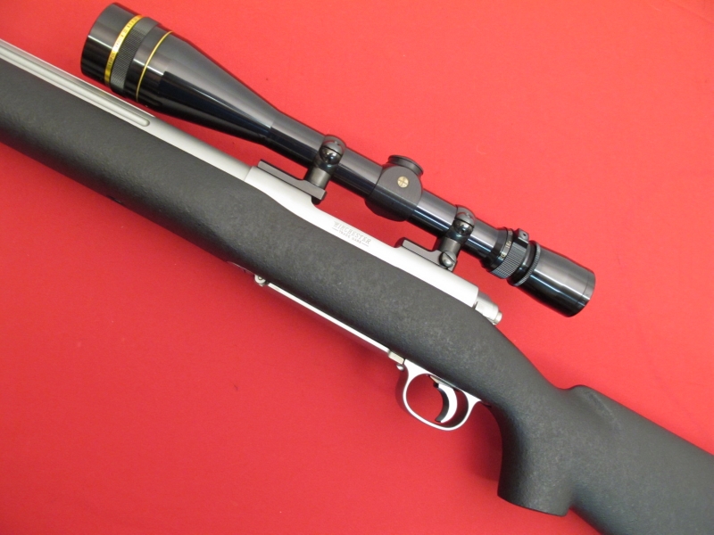 Winchester Model 70 220 Swift Stainless, Fluted, W/Leupold Scope, No ...