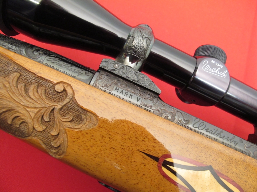 Weatherby Crown Custom Mk V 300wby, Engraved, W/Weatherby Scope, Nice ...
