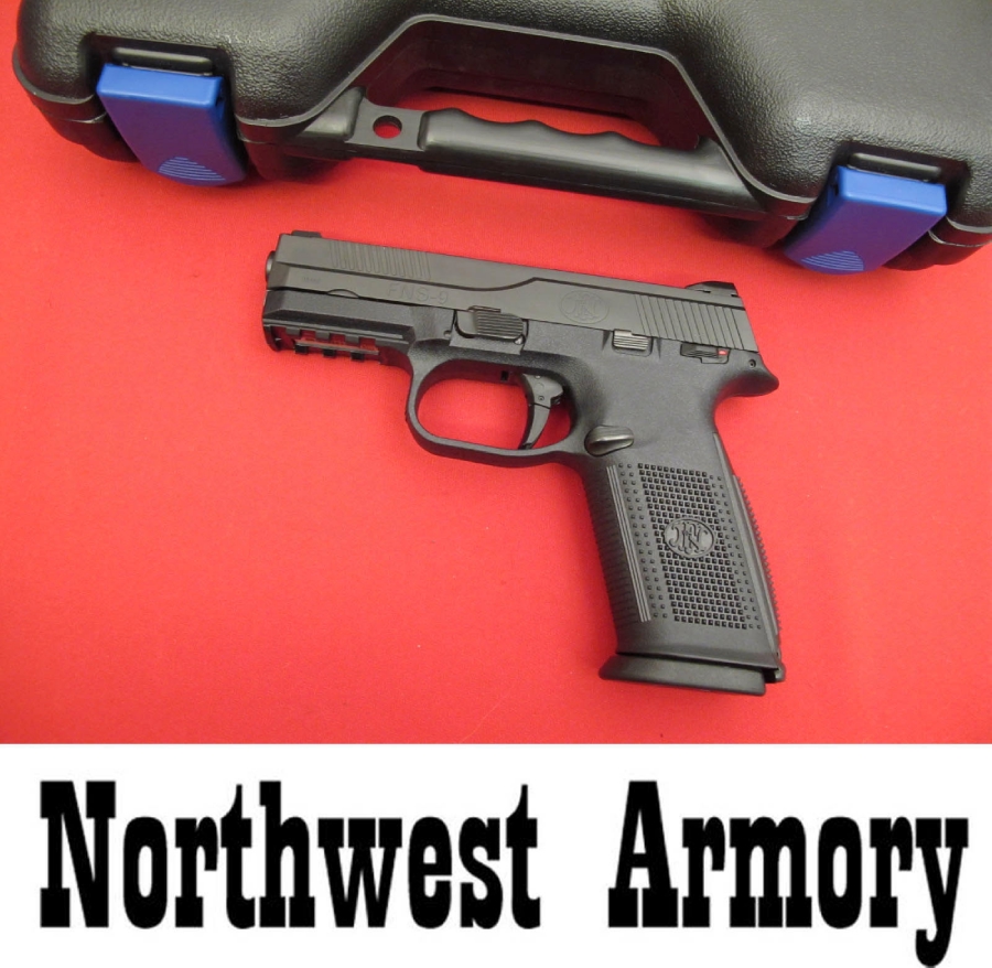 Fn Model Fns 9mm, Blue, W/Box & 17rd Mag, Night Sights, No Reserve For ...