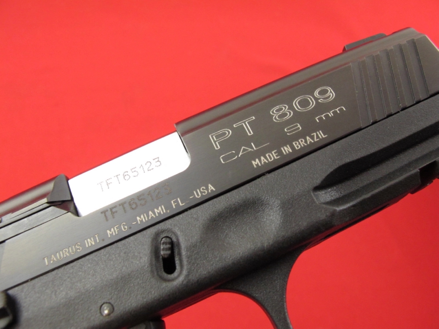 Taurus Model Pt809 9mm Blue, W/Box, No Reserve For Sale at GunAuction ...