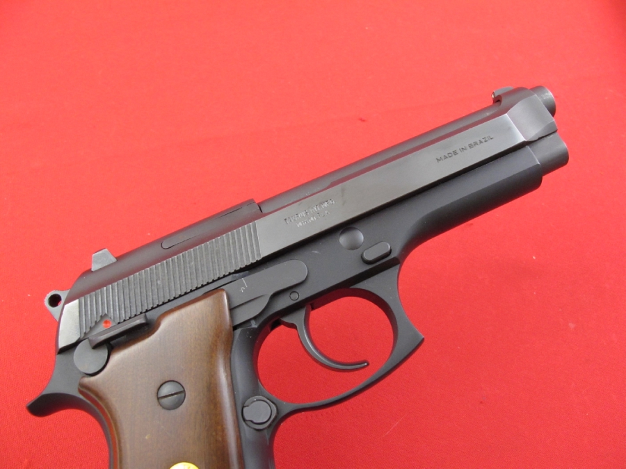 Taurus Model Pt92 Af 9mm Blue, Wood Grips, No Reserve For Sale at ...