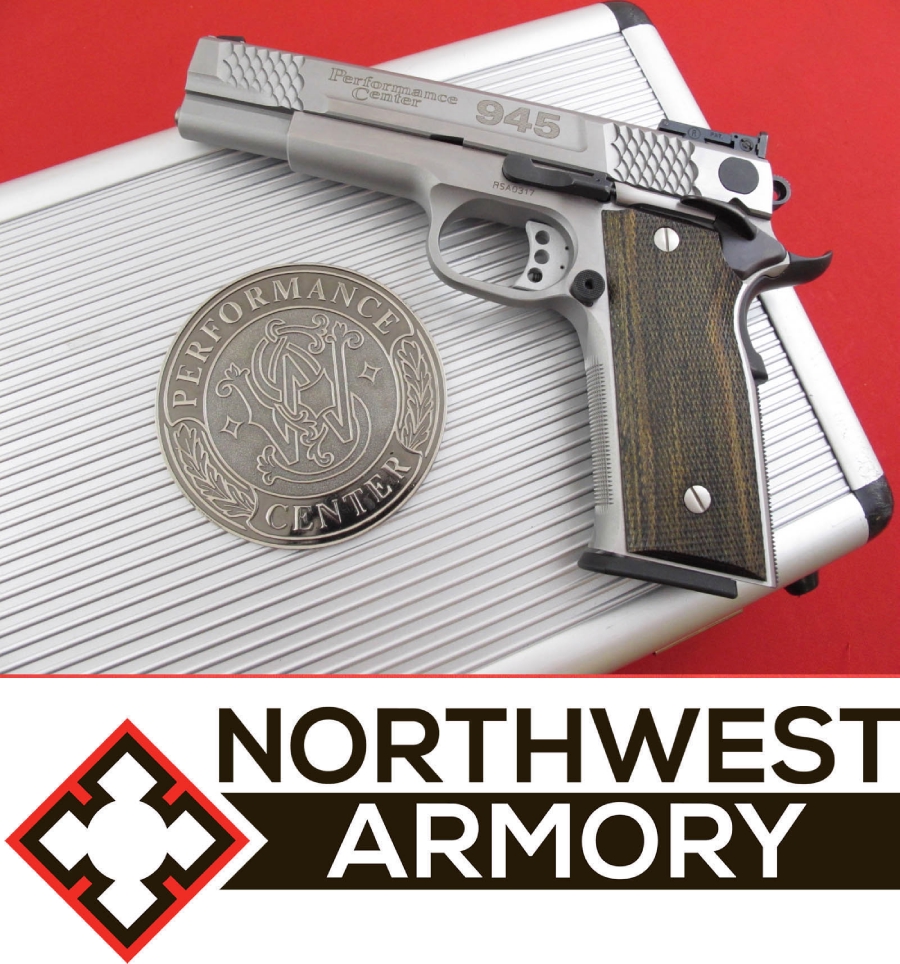 Smith & Wesson Model 945 45acp 5in Stainless, Performance Center W/Case ...