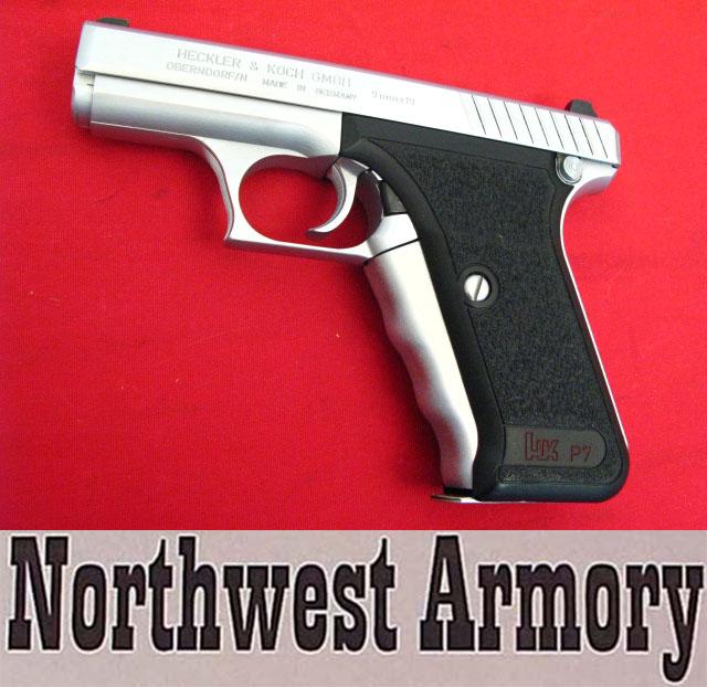 Hk P7 9mm Hard Chrome For Sale at GunAuction.com - 9140028