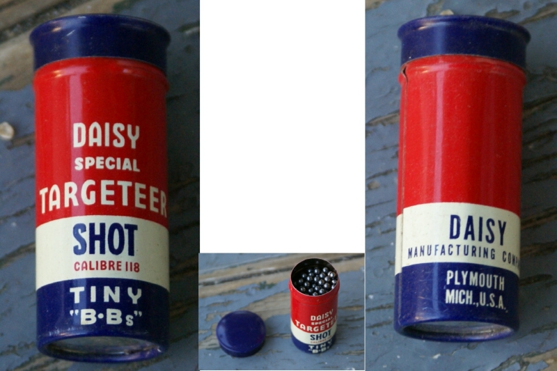 Vintage Full Daisy Targeteer Tiny Bbs Tin Canister For Sale at ...