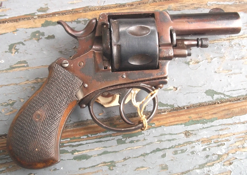 German, Nagant Style European 380 Cal. Bulldog Revolver 38 Short Colt ...