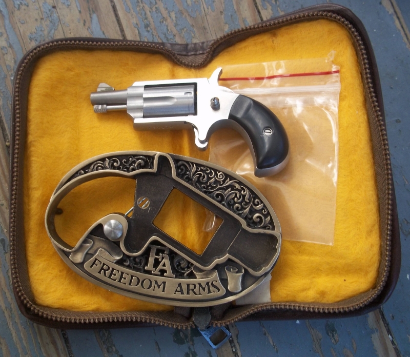 Freedom Arms Mini-Revolver W/Belt Buckle 22lr For Sale at GunAuction ...
