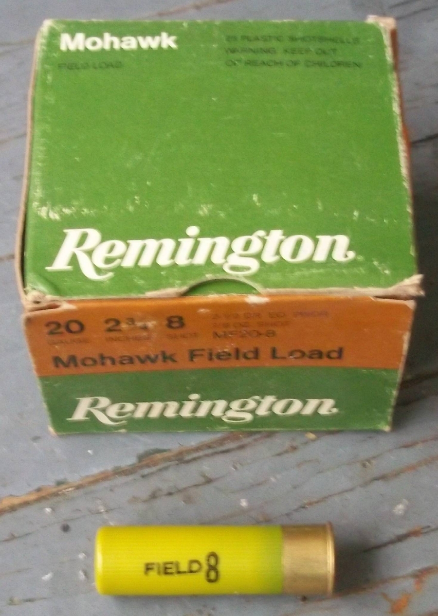 Remington Mohawk Field Load 20ga Full Box #8 Shot For Sale at ...