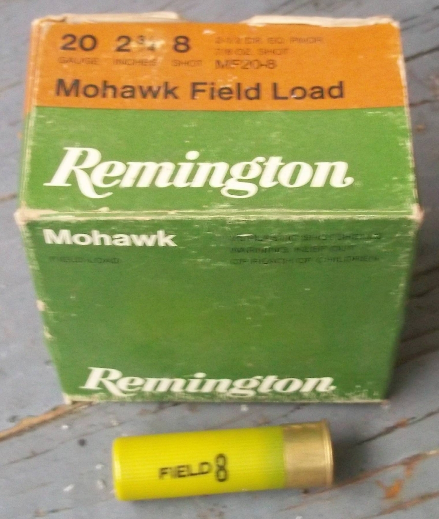 Remington Mohawk Field Load 20ga Full Box #8 Shot For Sale at ...