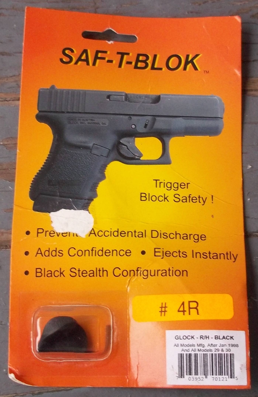 Saf-T-Blok Trigger Block Safety For Glock Pistols For Sale at ...