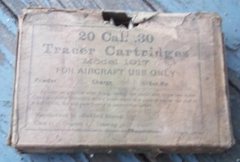 Ww1 Us Aircraft Use 1917 Sealed Box .30 Tracer For Sale at GunAuction ...