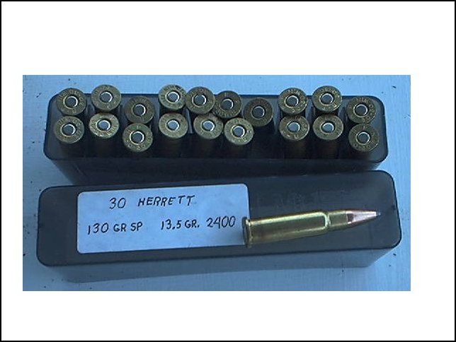 30 Herrett Ammo Full Box Of 20 Rds For Sale at GunAuction.com - 7086123