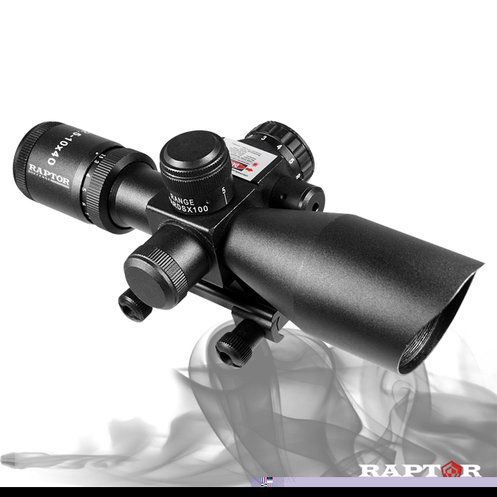 RAPTOR DEFENSE 2.5-10X40 DUAL-ILL SCOPE w/LASER M