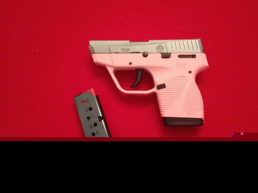 Taurus PT-738 TCP .380 auto - PINK w/Stainless & 2 Mags 380 acp Semi ...
