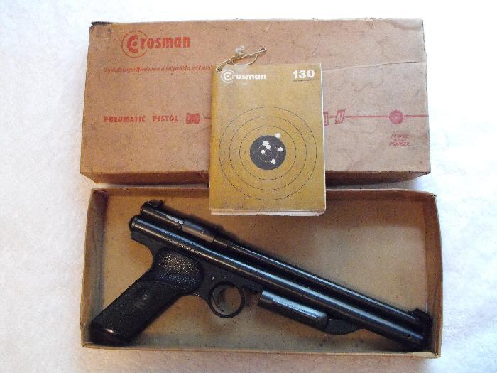 Vintage Crosman 130 .22 cal air pistol