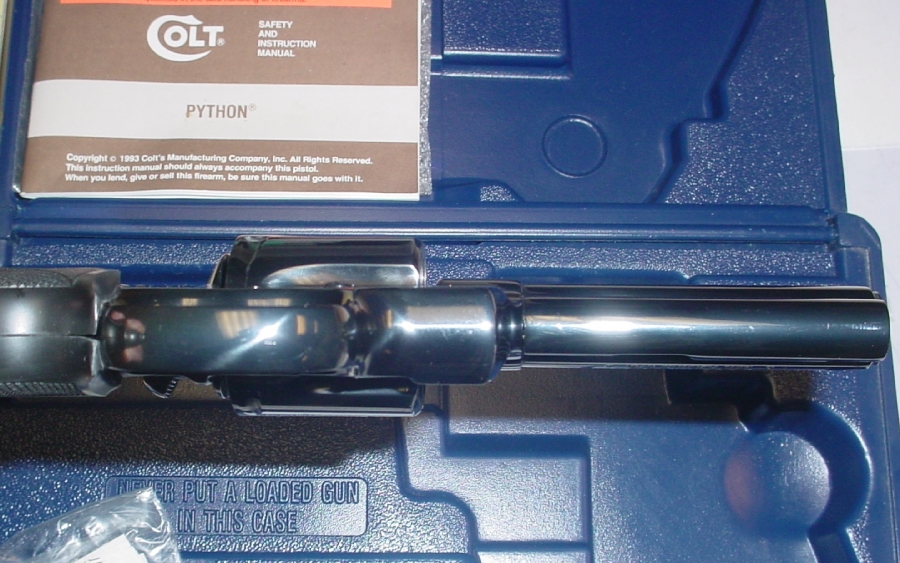 Colt Python 357 Mag 4 Inch Blued In Factory Box For Sale at GunAuction ...