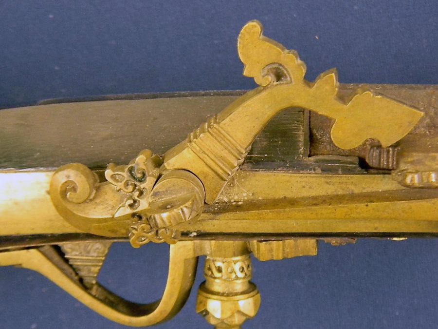 Malaysian Unusual Early 19th Century Matchlock Long Gun
