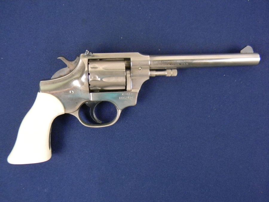 High Standard Beautiful Nickelled Sentinel 9-Shot Revolver .22 Lr For ...