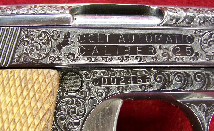 Colt Junior 25 Caliber--Custom Engraved--Very Nice For Sale at ...