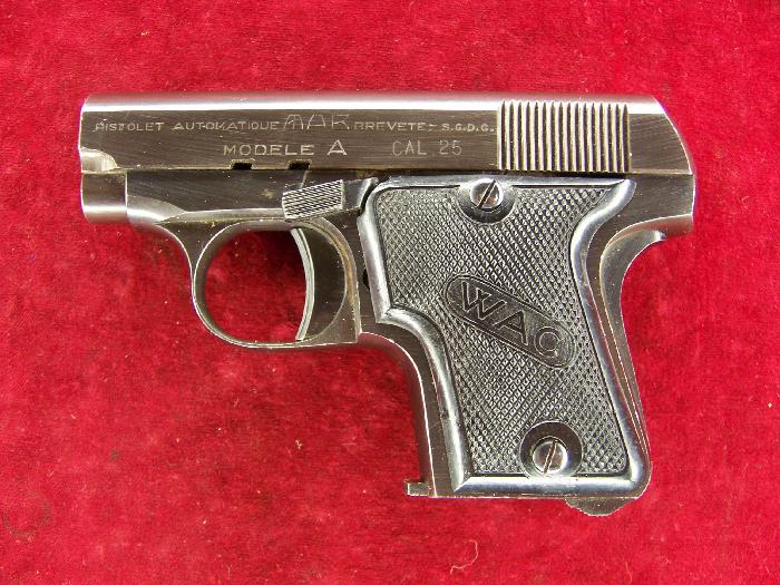 MAB MODEL A 25 CALIBER POCKET PISTOL--EXCELLENT