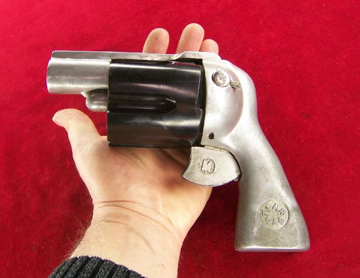 Manville Tear Gas Revolver--5 Shot--12 Gauge With Holster For Sale at ...