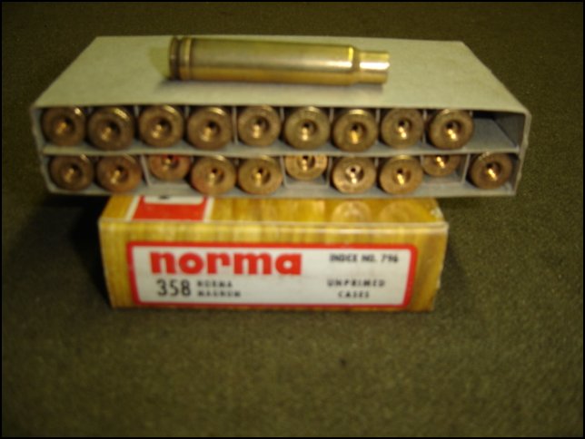 Norma .358 Magnum Brass- New Condition For Sale at GunAuction.com - 6924750