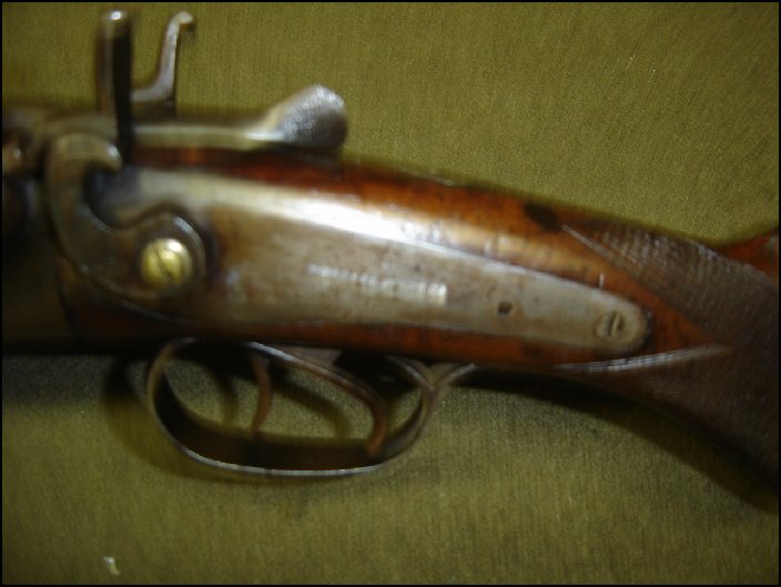 Antique Double Barrel Shotgun Belgian 12 Ga Hammer Gun-Russell Arms Co ...