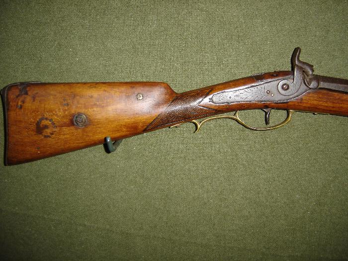 Antique Muzzleloader 16 Ga. Percussion Carbine- Very Nice For Sale at ...