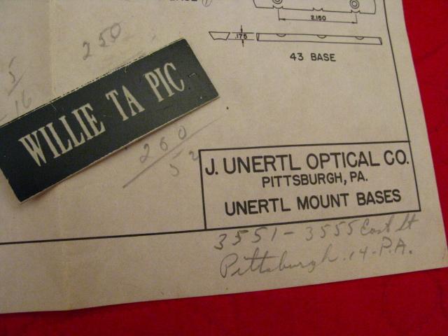 16 Unertl Original Scope Mount Blocks W/ Chart For Sale at GunAuction ...