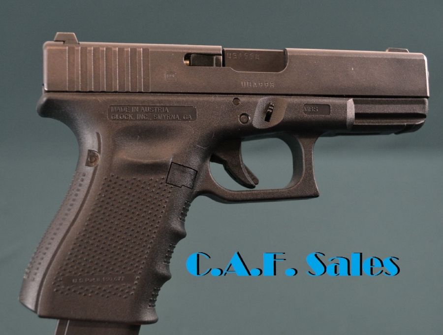 Glock Model 19 Gen 4 .9mm Semi-Auto Pistol (Hc) For Sale at GunAuction ...