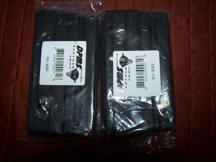 Pair Of Dpms 19 Round .308 Magazines Factory New For Sale at GunAuction ...