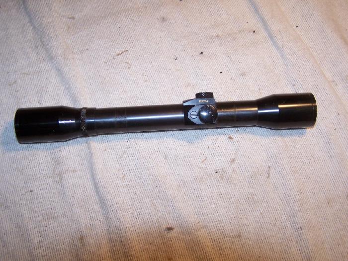 UNERTL HAWK 4X RIFLE SCOPE WITH POST RETICLE