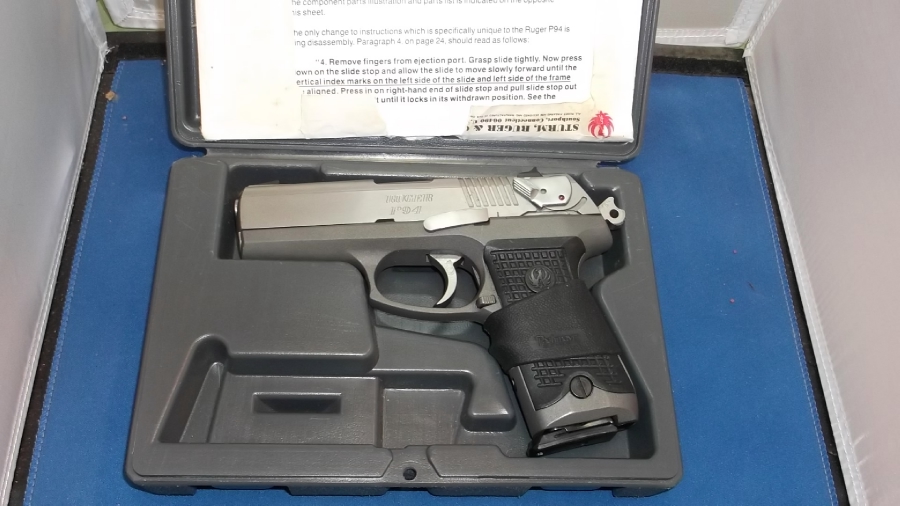 Ruger P94 Stainless Steel, 9mm, 15rd Mag For Sale at GunAuction.com ...