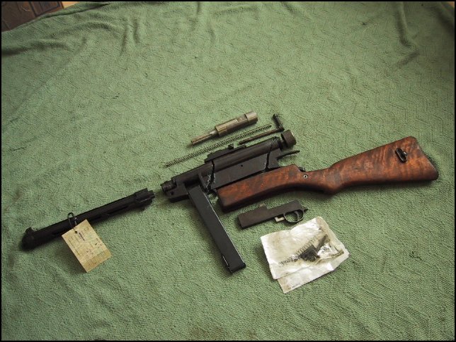 Finnish Suomi 9mm Submachine Gun Parts Kit, Excellent, Arsenal Tag For ...