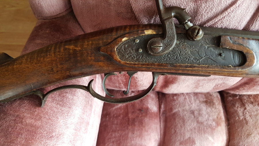 32 Cal Custom Built Kentucky Long Rifle Percussion For Sale at ...