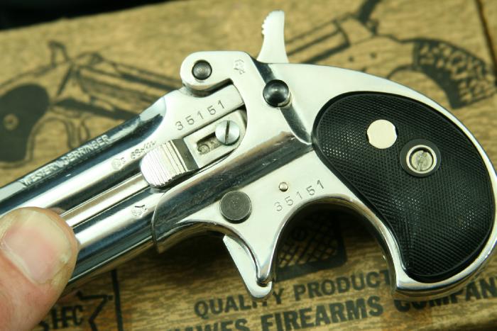 Hawes O/U .22 Lr Western Derringer Nickel - In Box For Sale at ...