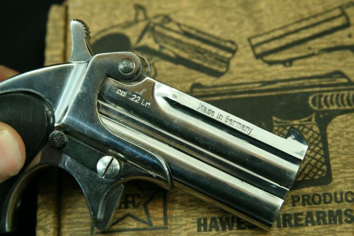 Hawes O/U .22 Lr Western Derringer Nickel - In Box For Sale at ...
